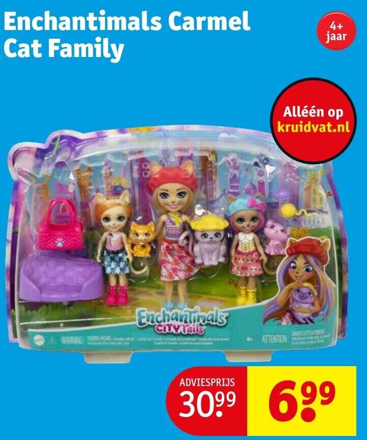 Enchantimals Carmel Cat Family aanbieding bij Kruidvat