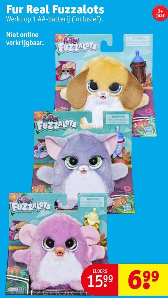 Fur Real Fuzzalots aanbieding bij Kruidvat