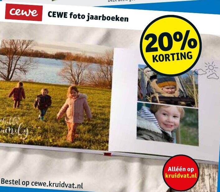 CEWE foto jaarboeken aanbieding bij Kruidvat
