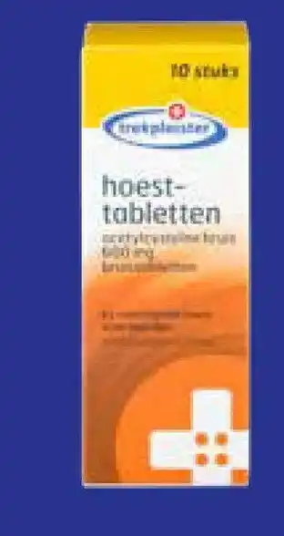 Trekpleister acetylcysteïne hoest bruistablet aanbieding bij Trekpleister