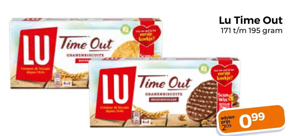 Lu time out aanbieding bij Trekpleister