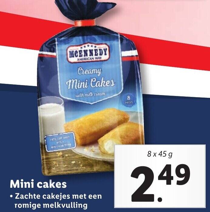 Mini cakes aanbieding bij Lidl