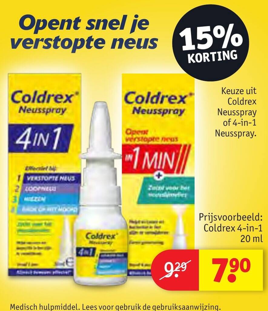 Coldrex 4-in-1 20 ml aanbieding bij Kruidvat