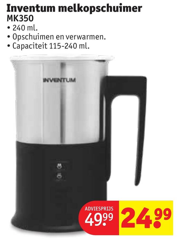 Inventum melkopschuimer MK350 aanbieding bij Kruidvat