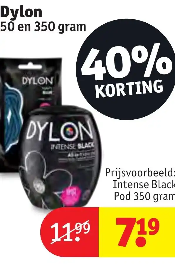Dylon 50 en 350 gram aanbieding bij Kruidvat