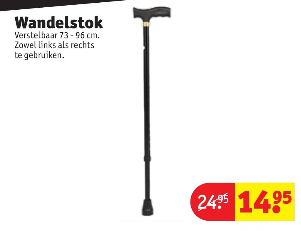 Wandelstok aanbieding bij Kruidvat
