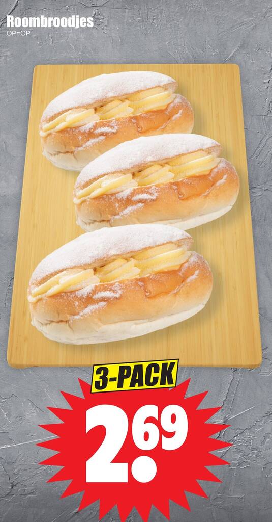 Roombroodjes aanbieding bij Dirk