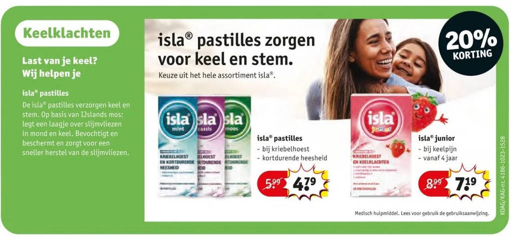 IslaⓇ Pastilles Aanbieding Bij Kruidvat 6054