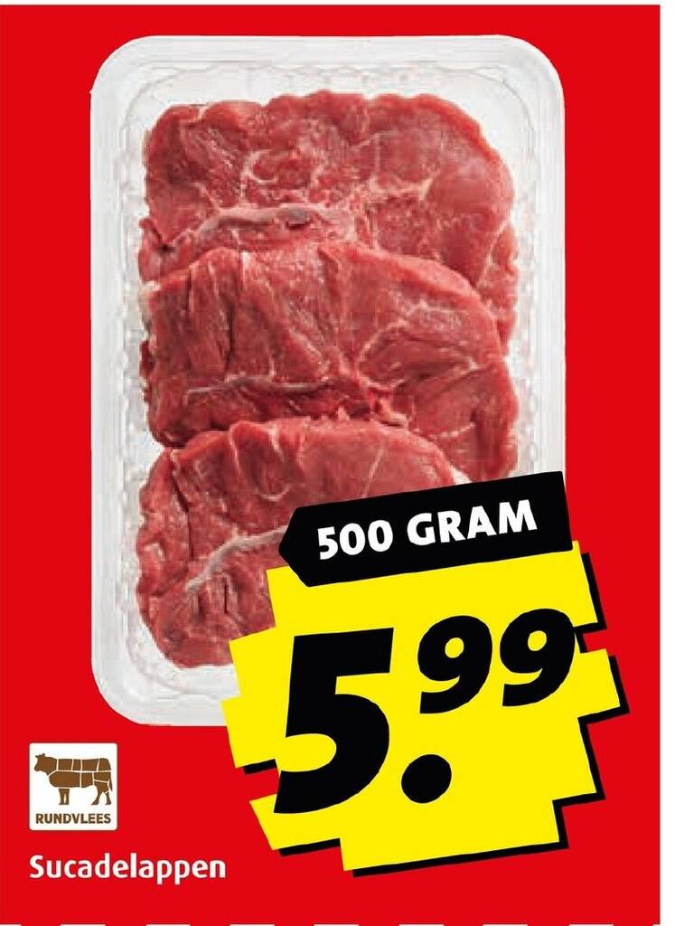 Sucadelappen 500 GRAM aanbieding bij Boni