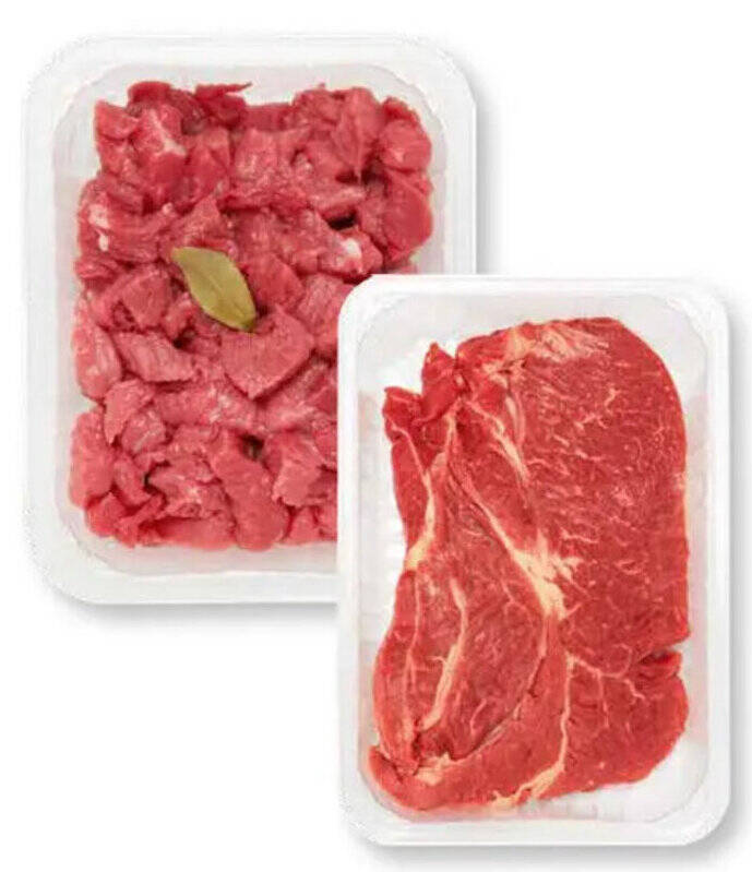 Runder riblappen of hacheevlees per gram aanbieding bij Coop