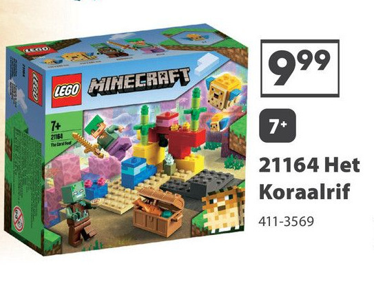 LEGO Minecraft 21164 Het Koraalrif aanbieding bij Top1Toys