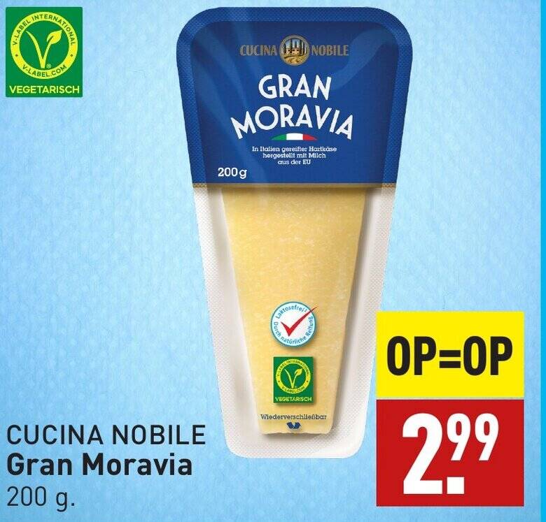 Gran Moravia 200 g aanbieding bij ALDI