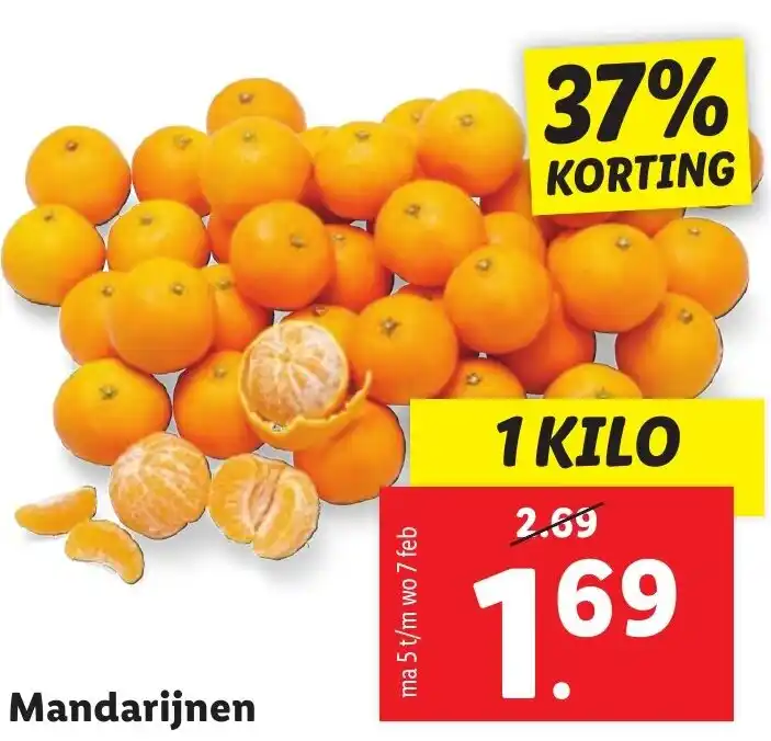 Mandarijnen 1kilo aanbieding bij Lidl