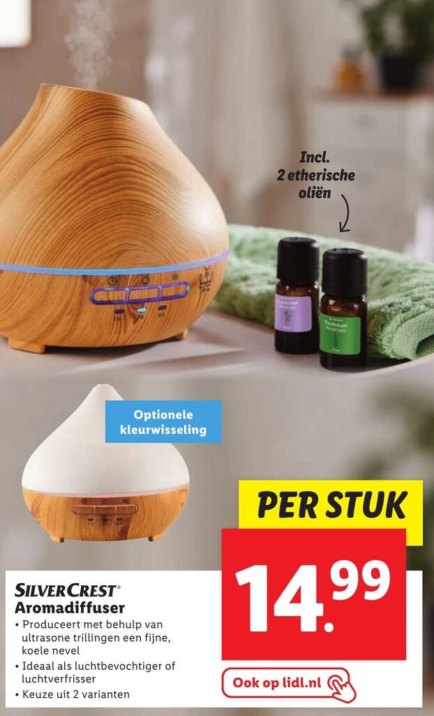 SILVERCREST Aromadiffuser aanbieding bij Lidl