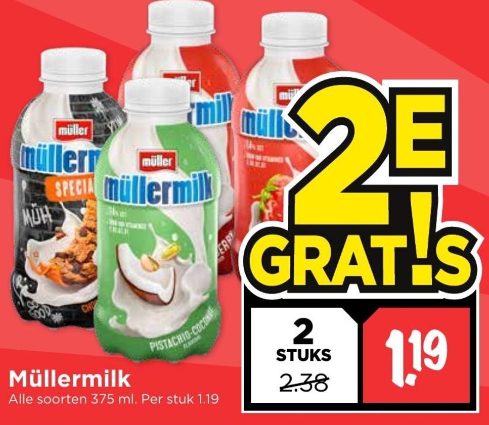 Muller Mullermilk 2*375g aanbieding bij Vomar Voordeelmarkt