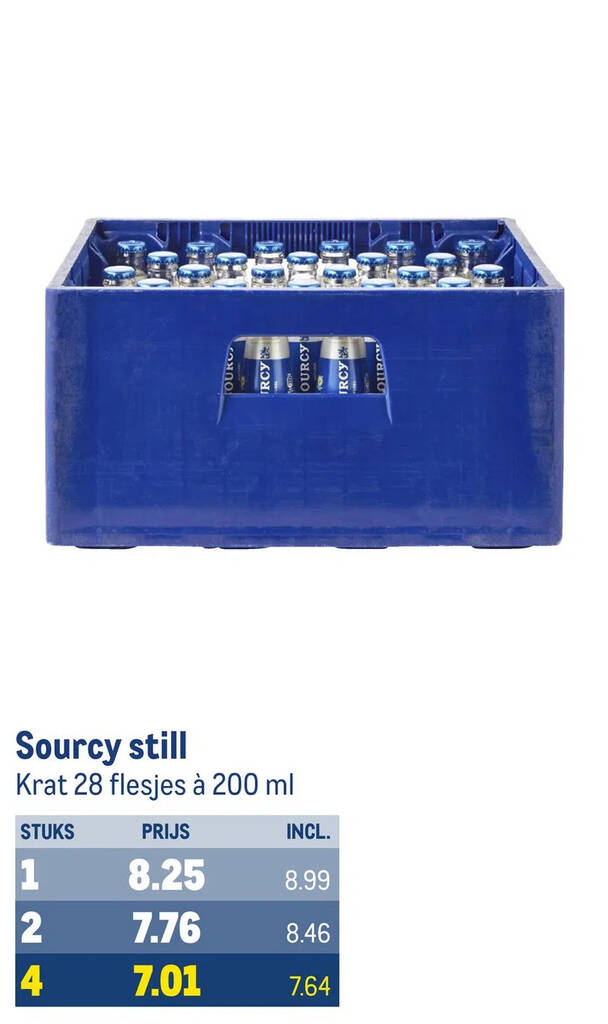 Sourcy still aanbieding bij Makro