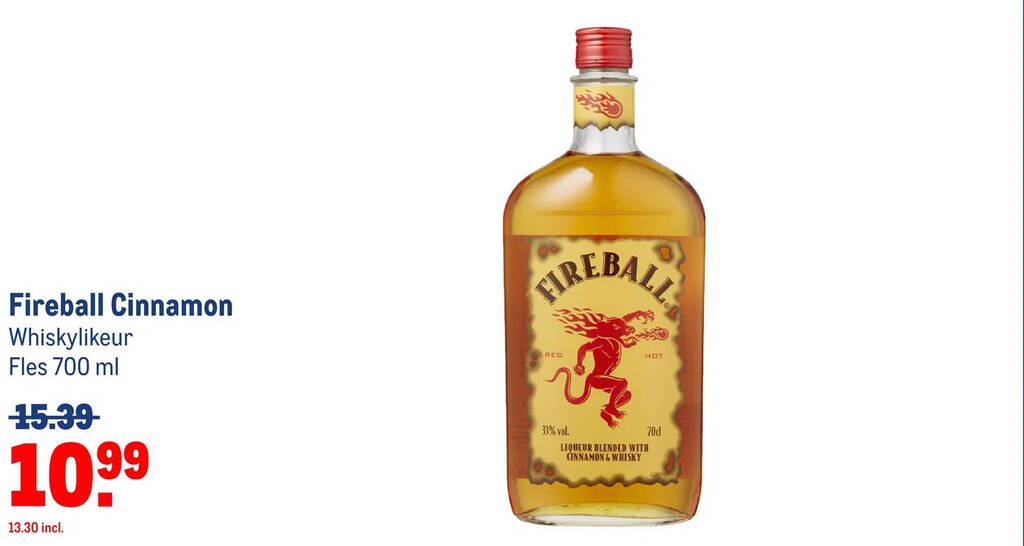 Fireball Cinnamon aanbieding bij Makro