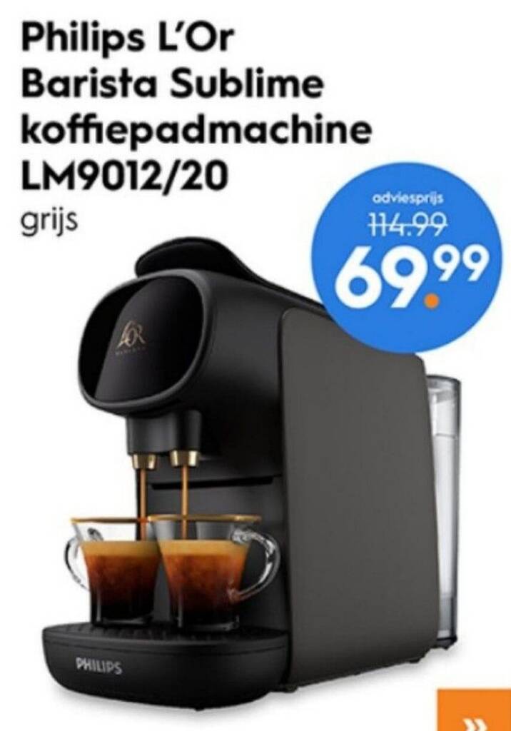 Philips L'Or Barista Sublime koffiepadmachine LM9012/20 aanbieding bij ...