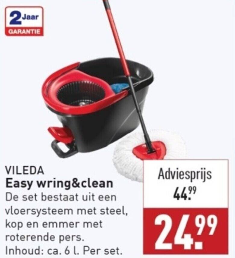 Vileda easy wring& clean 6l per set aanbieding bij ALDI