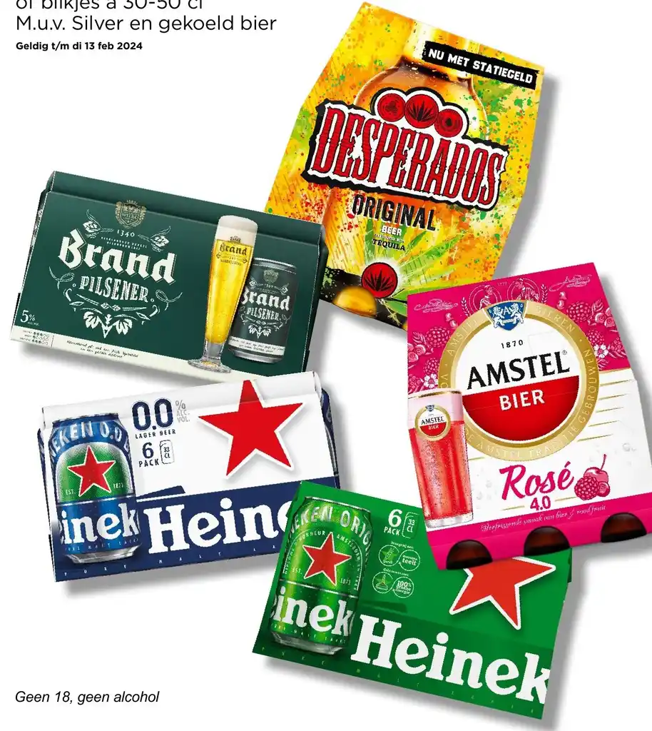 Heineken pils brand pils desperados of amstel rose aanbieding bij Jumbo