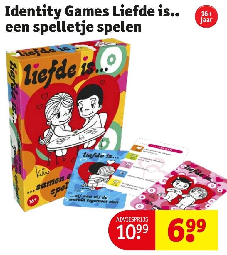 Identity games liefde is een spelletje spelen aanbieding bij Kruidvat