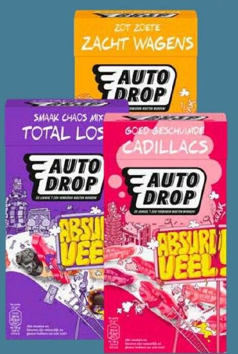 Autodrop mega fliptopdoos 600 gram aanbieding bij Trekpleister