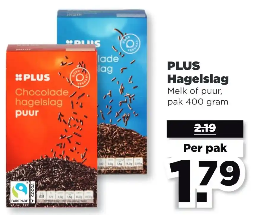 Hagelslag aanbieding bij PLUS