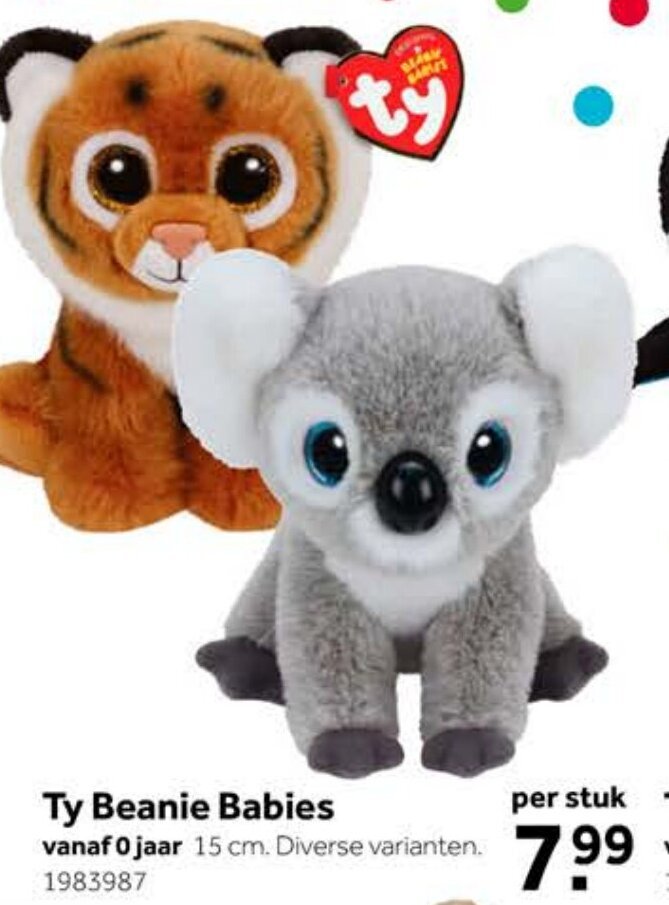 Ty beanie babies aanbieding bij Intertoys