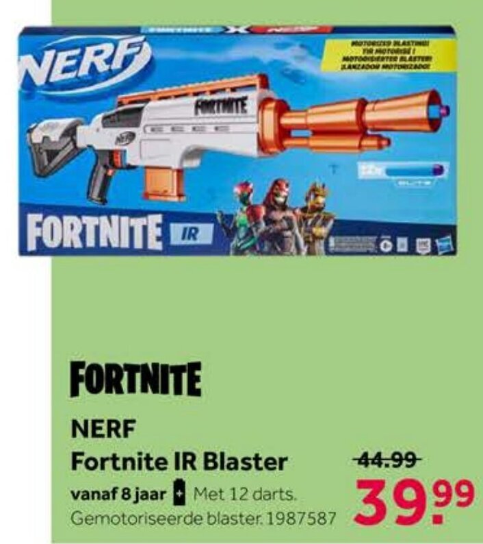 Nerf fortnite ir blaster aanbieding bij Intertoys