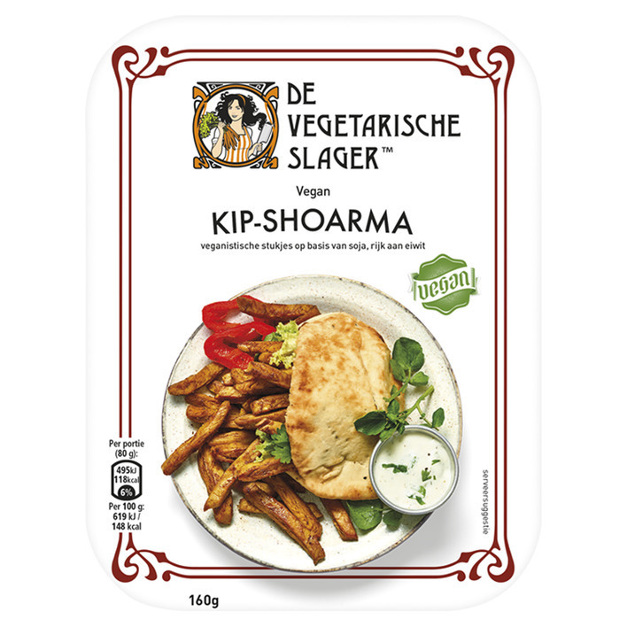 Vegetarische Slager Kip shoarma aanbieding bij Albert Heijn