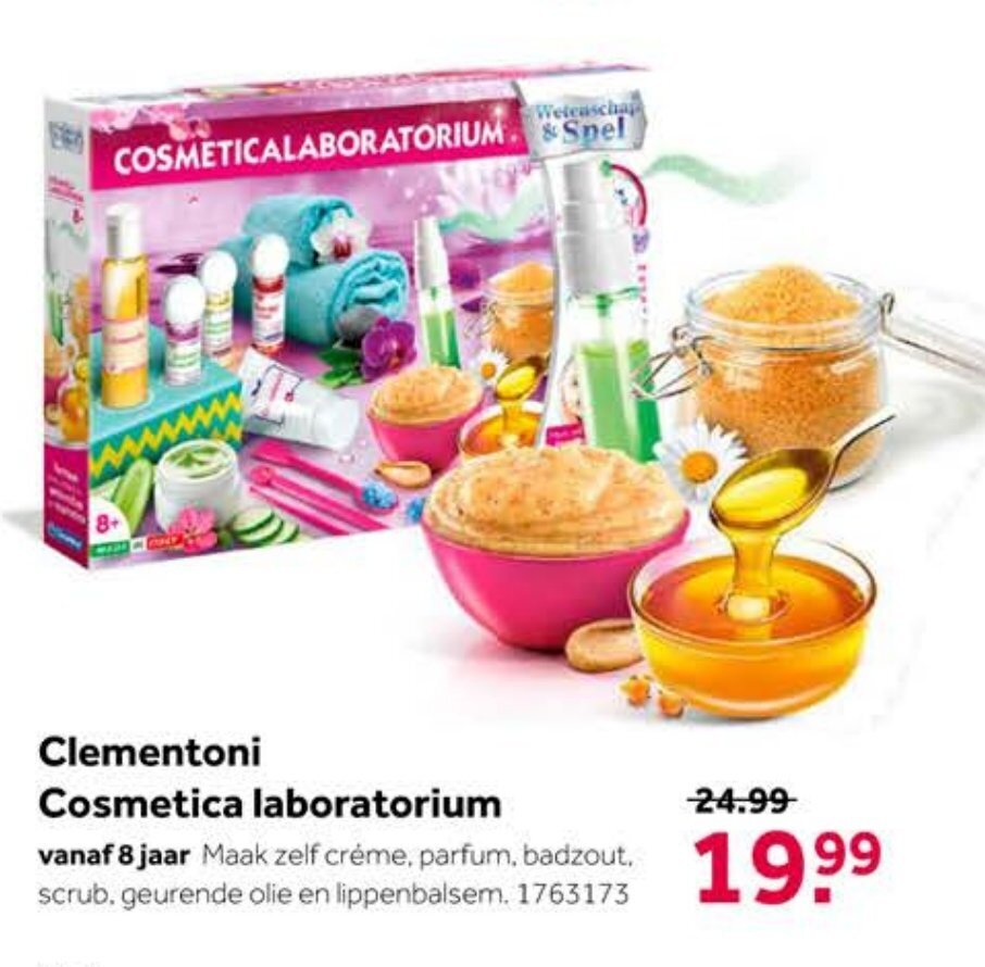 Clementoni Cosmetica laboratorium aanbieding bij Intertoys
