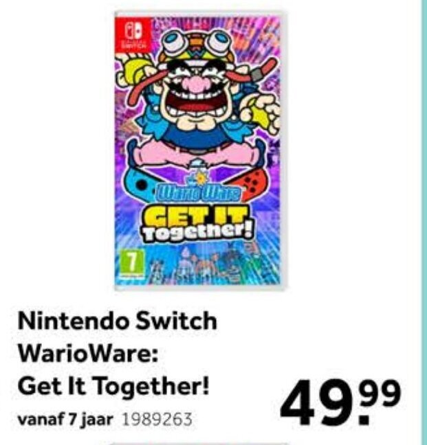 Nintendo Switch WarioWare: Get It Together! aanbieding bij Intertoys