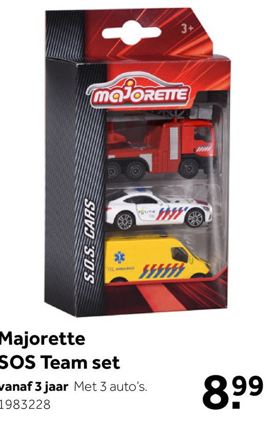 Dickie Toys SOS team set aanbieding bij Intertoys