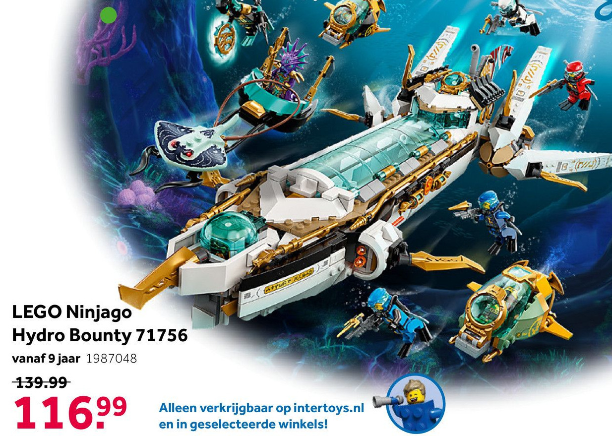 LEGO Ninjago Hydro Bounty 71756 aanbieding bij Intertoys