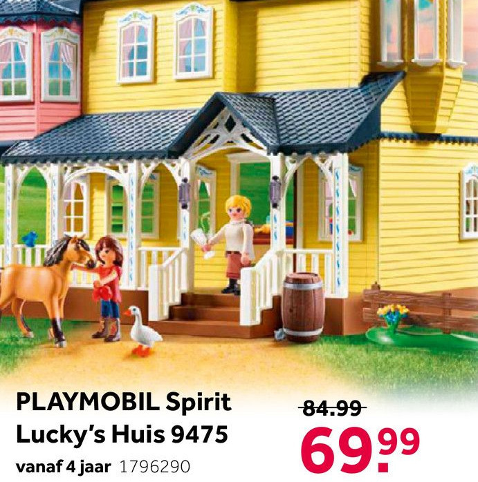 PLAYMOBIL Spirit speelset Lucky's huis 9475 aanbieding bij Intertoys