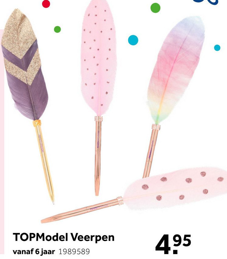 TOPModel pen met veer aanbieding bij Intertoys