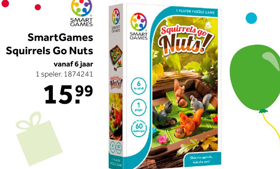 SmartGames Squirrels Go Nuts aanbieding bij Intertoys