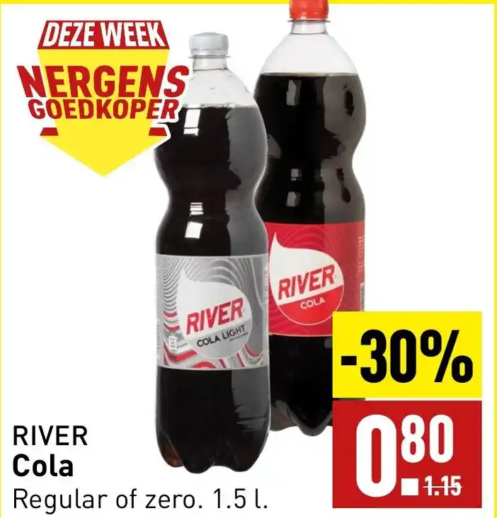 River cola 1.5L aanbieding bij ALDI