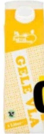 Gele vla aanbieding bij Hoogvliet