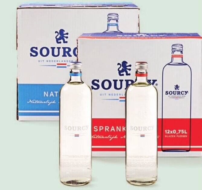 Sourcy pure doos 12 x 75 cl aanbieding bij Sligro