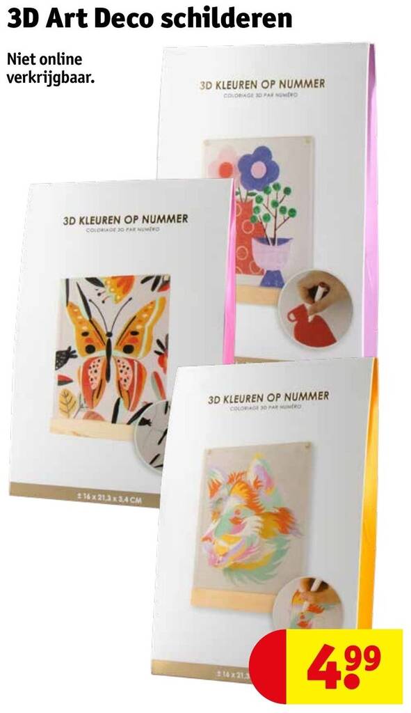 3D Art Deco schilderen aanbieding bij Kruidvat