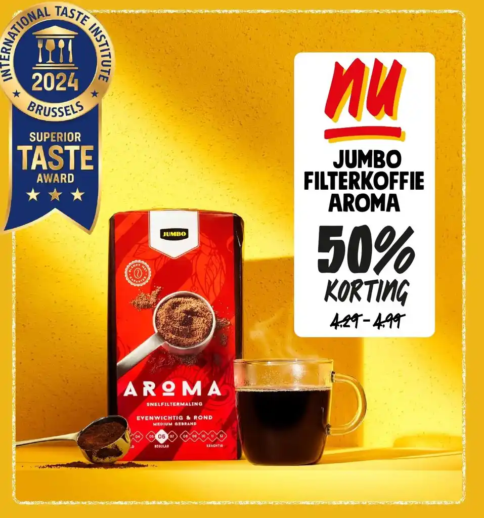 JUMBO FILTERKOFFIE AROMA aanbieding bij Jumbo