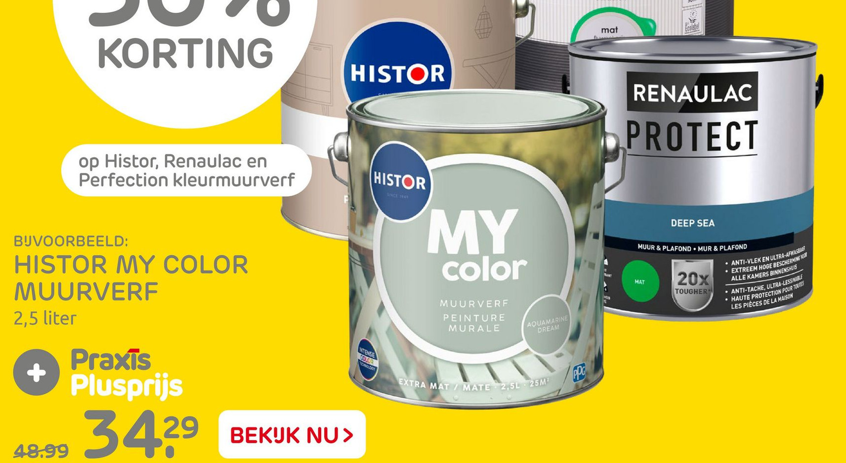 Histor My Color Muurverf aanbieding bij Praxis