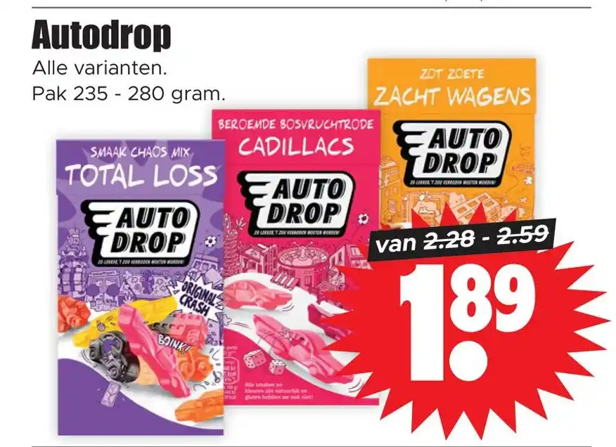 Autodrop aanbieding bij Dirk