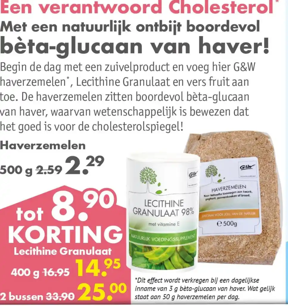 bèta-glucaan van haver aanbieding bij Gezond & Wel