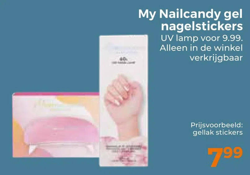 My Nailcandy gel nagelstickers aanbieding bij Trekpleister