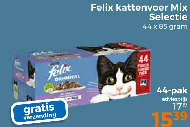 Felix kattenvoer Mix Selectie aanbieding bij Trekpleister