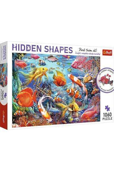 Trefl, Verborgen Vormen Puzzel - Onderwaterleven 1000 + 60 stukjes ...
