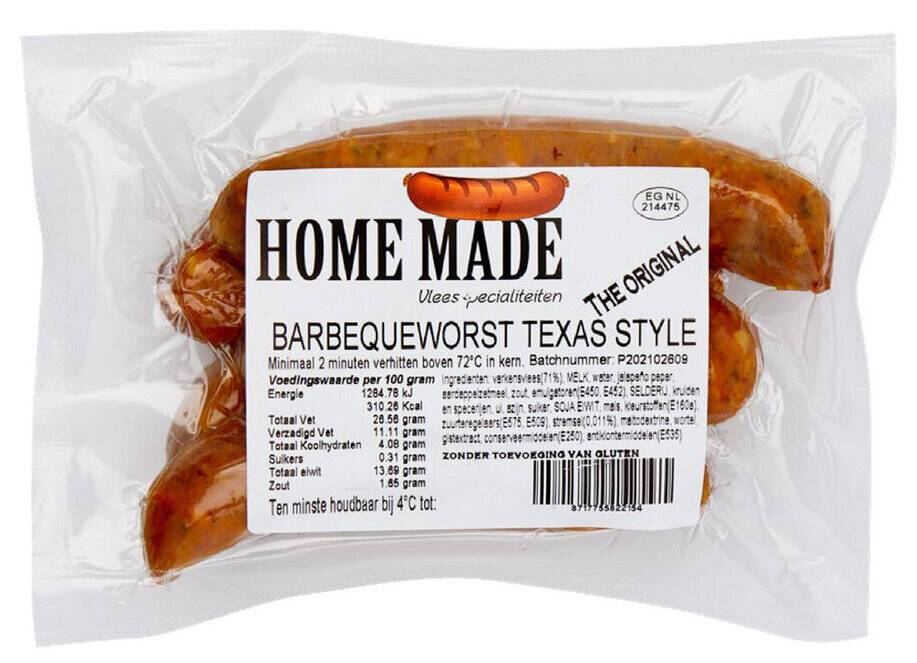 Homade bbq worsten pak 400g aanbieding bij Makro