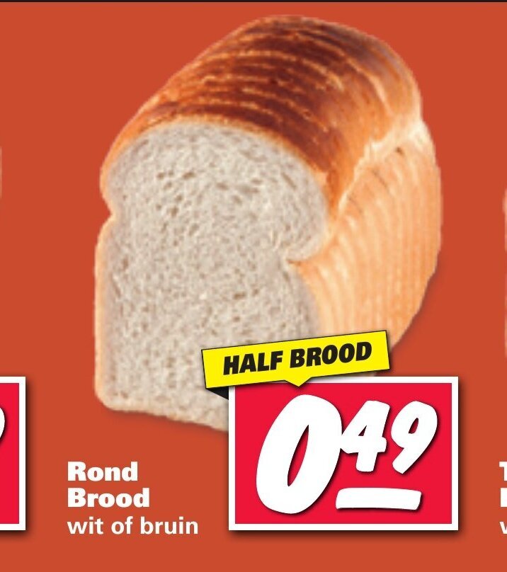 Rond Brood Half Brood aanbieding bij Nettorama